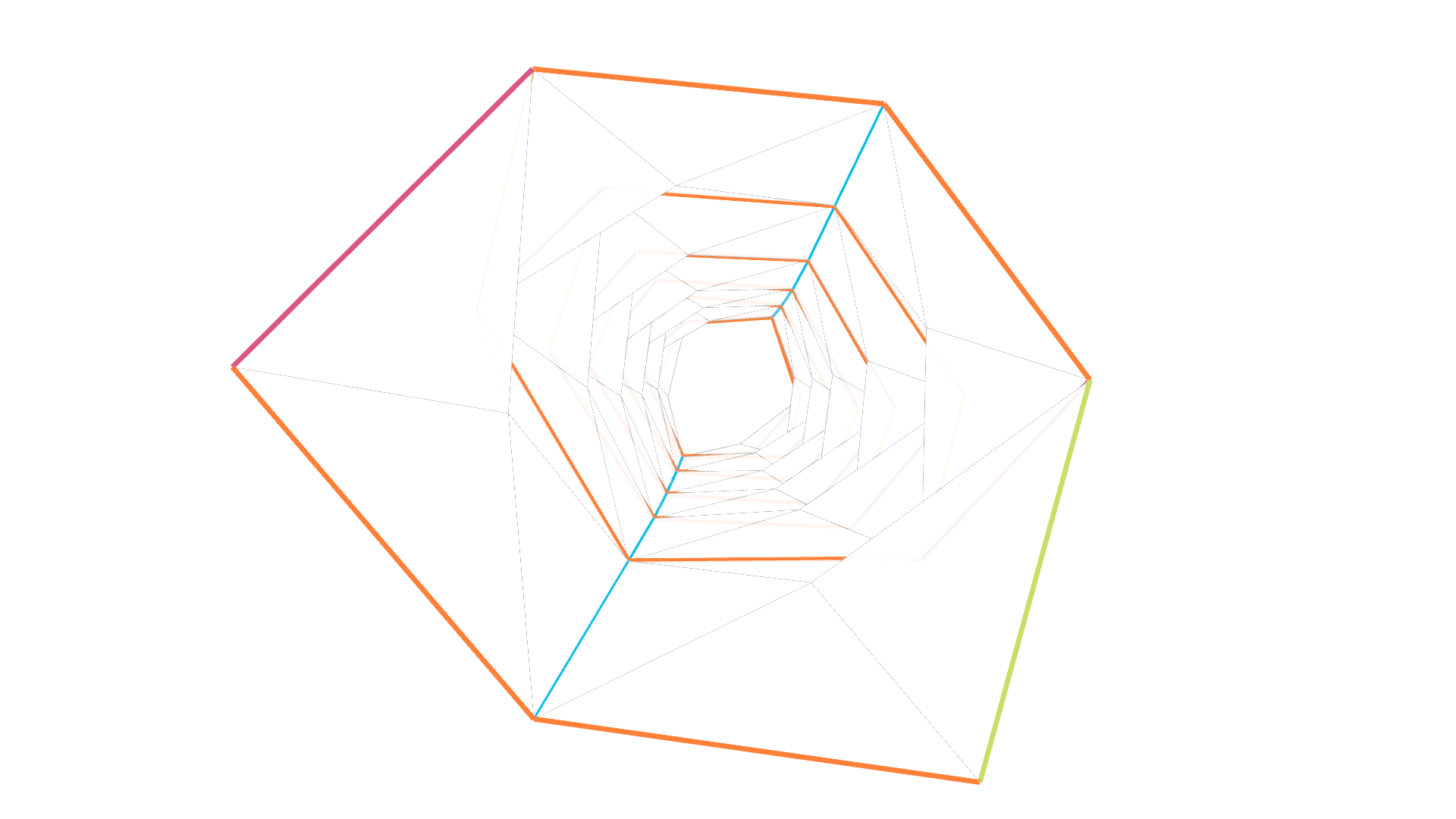 Pentagonal Jaws Zig Zag Cylinder | Transpositional Topologies